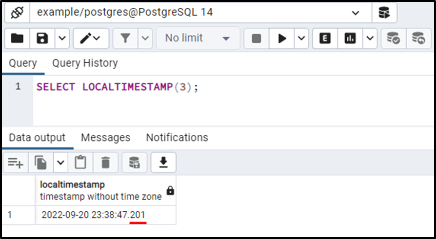 PostgreSQL CURRENT TIMESTAMP VS LOCALTIMESTAMP N N N N 